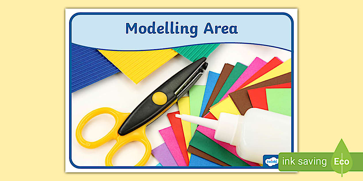 👉 Modeling Area Photo Sign (Teacher-Made) - Twinkl