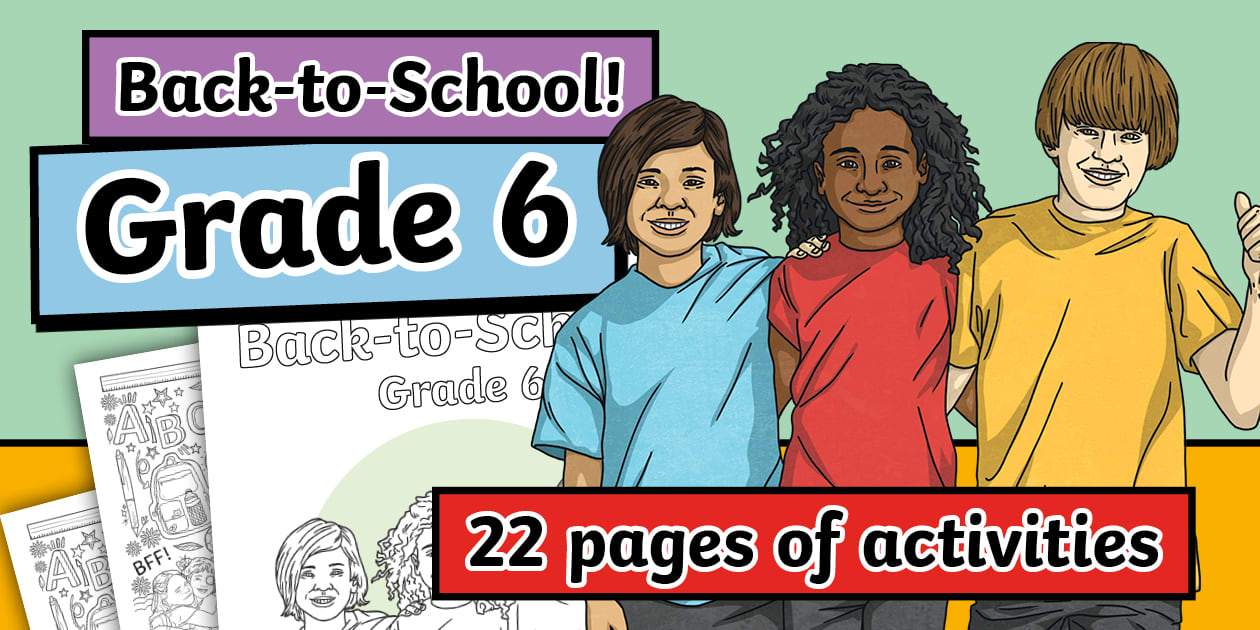 Grade 6 Back-to-School Activity Booklet (teacher made)