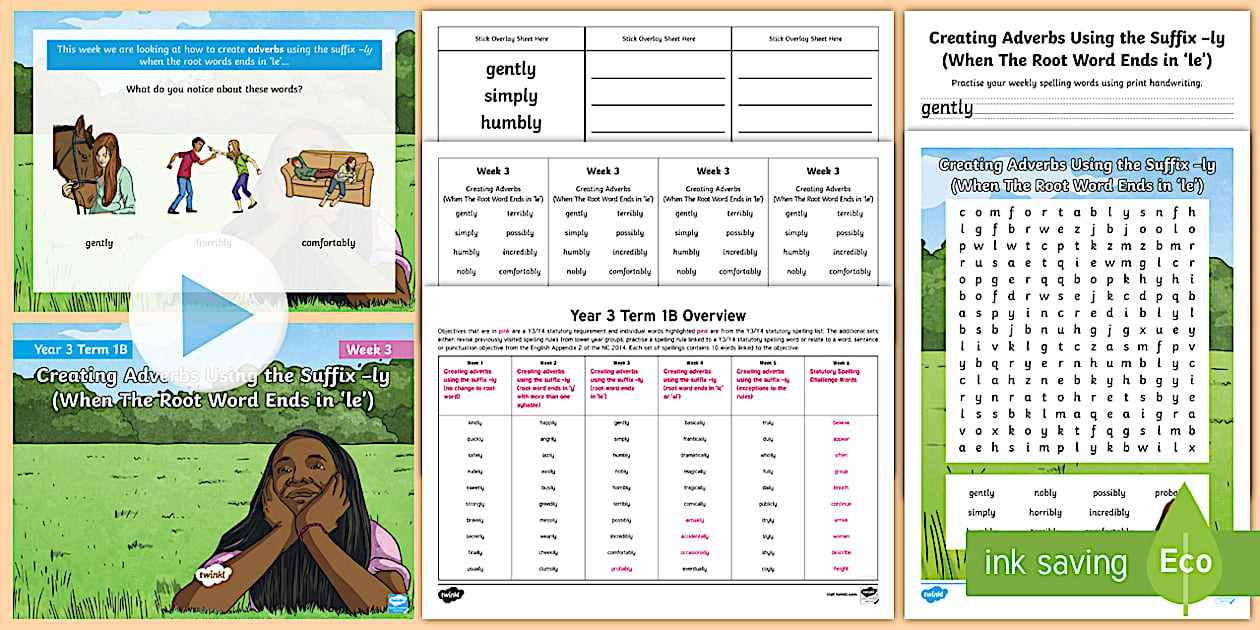 Year 3 Term 1B Week 3 Spelling Pack (Teacher-Made) - Twinkl
