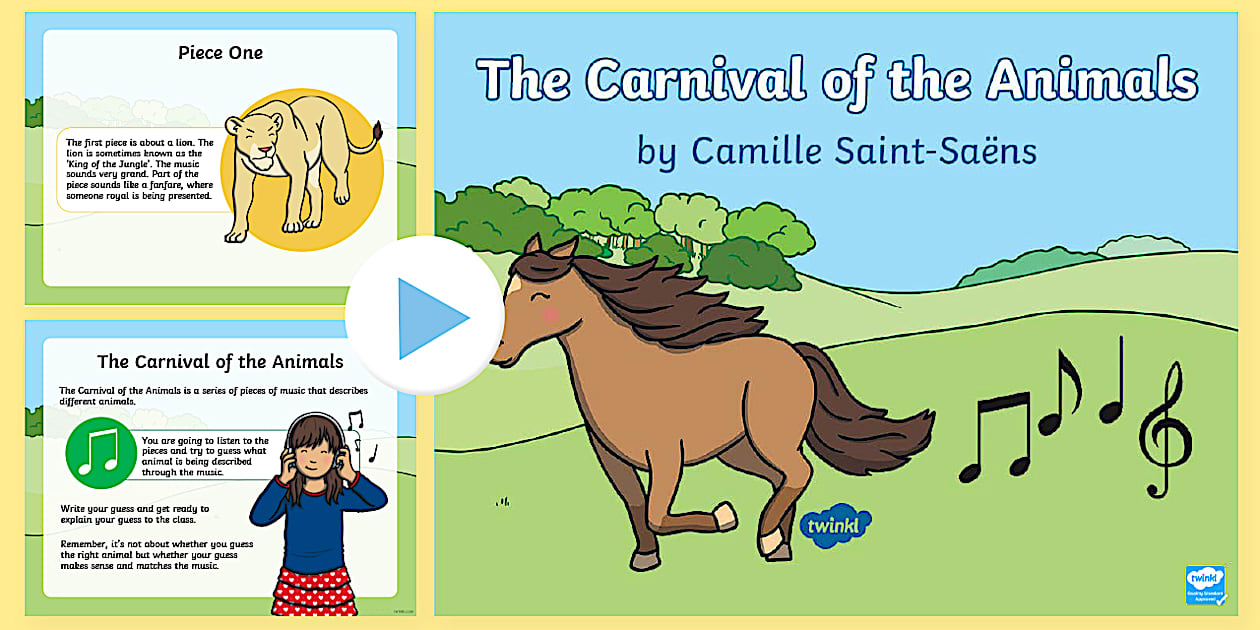 👉 The Carnival of the Animals PowerPoint - Classroom Resource
