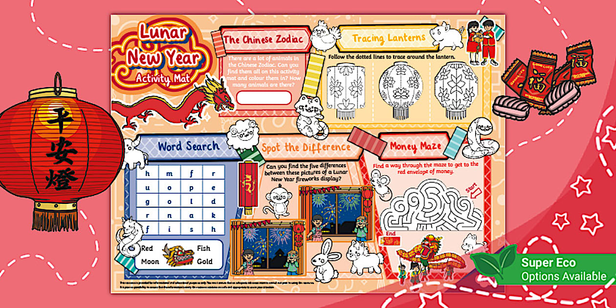 Lunar New Year Activity Mat