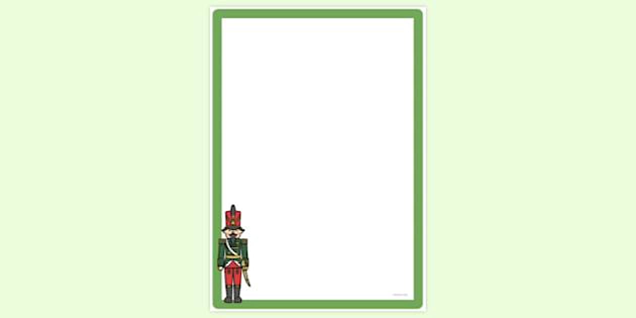Nutcracker Page Border | Page Borders | Twinkl - Twinkl