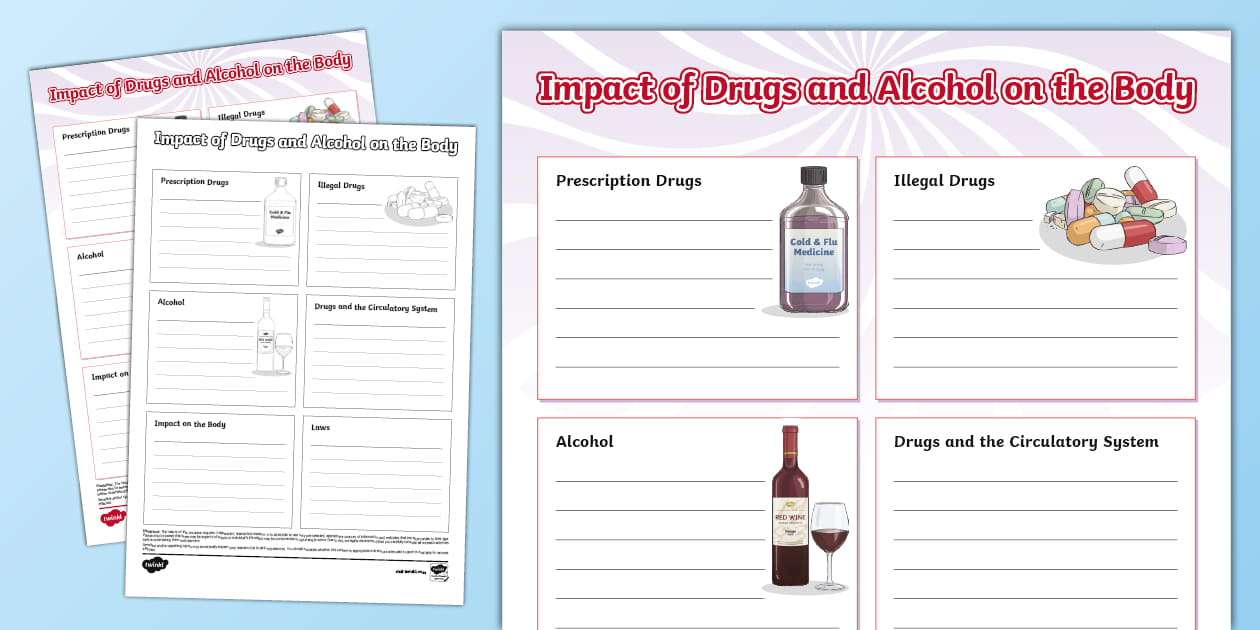 Impact of Drugs and Alcohol on the Body Fact File Template