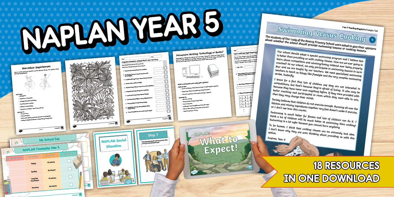 NAPLAN Practice Tests - Year 5 Online | Twinkl