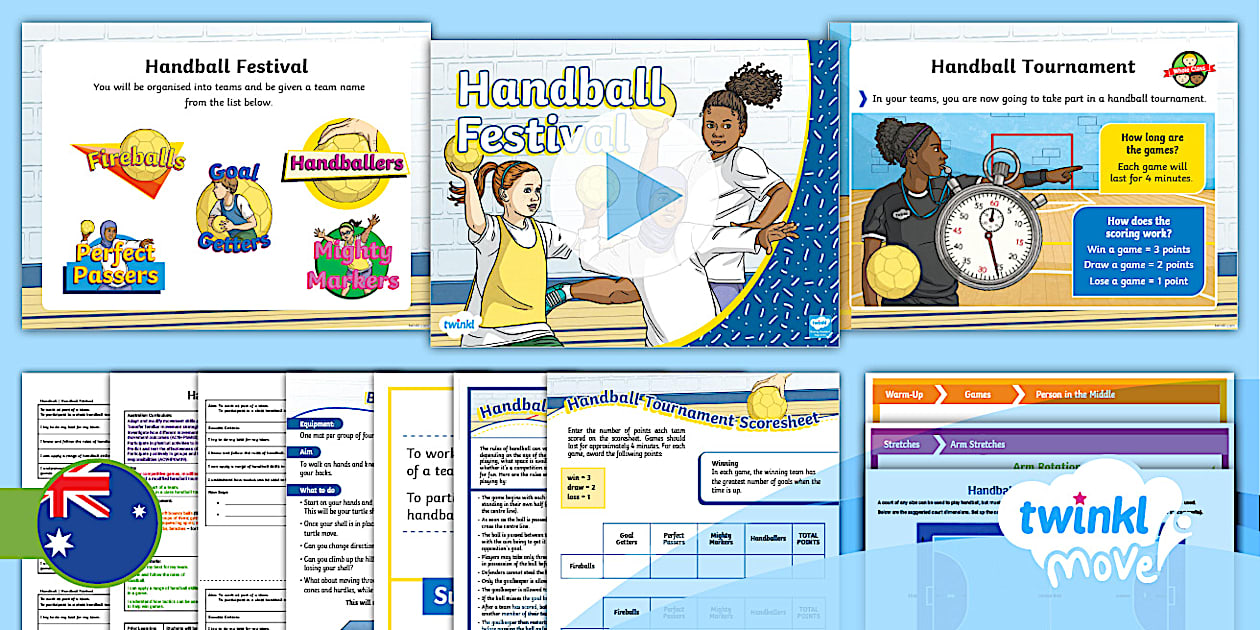 Move PE Year 5 Handball Lesson 6: Handball Festival - Twinkl