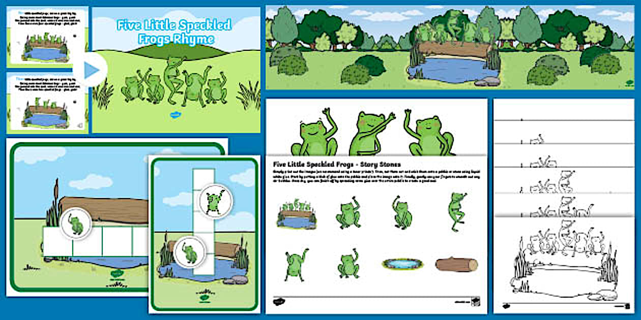 👉 Five Little Speckled Frogs Numbers to 5 Activity Pack