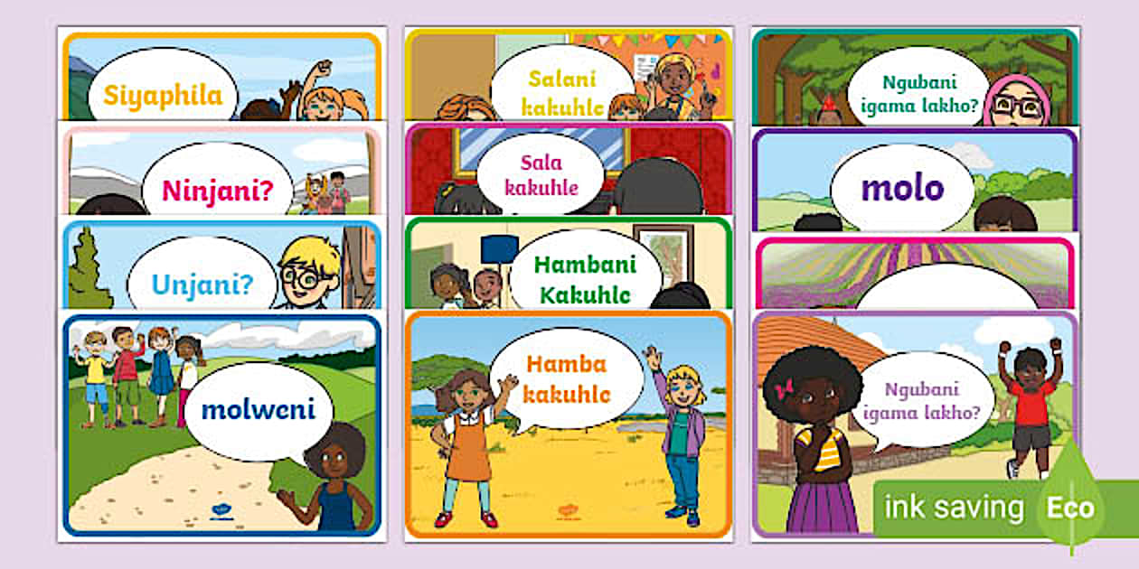 isiXhosa Greetings | Posters | Classroom Display