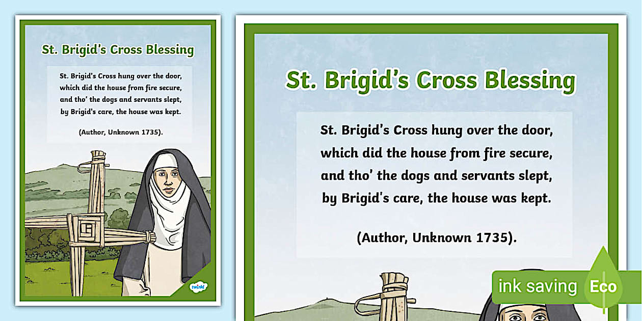 St Brigid's Cross (Blessing Poster)