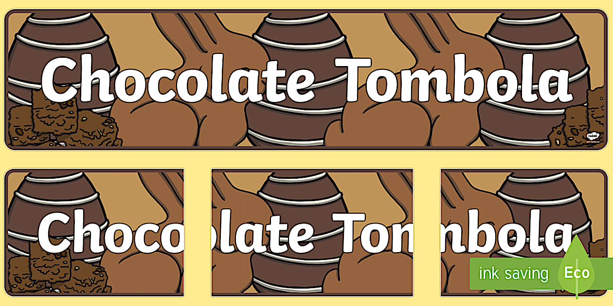 Chocolate Tombola Display Banner - Chocolate Tombola Display Banner