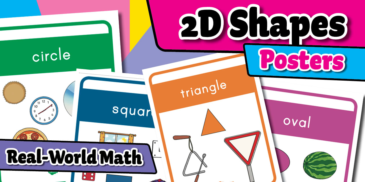 2D Shapes Posters with Real-World Examples | Twinkl - Twinkl