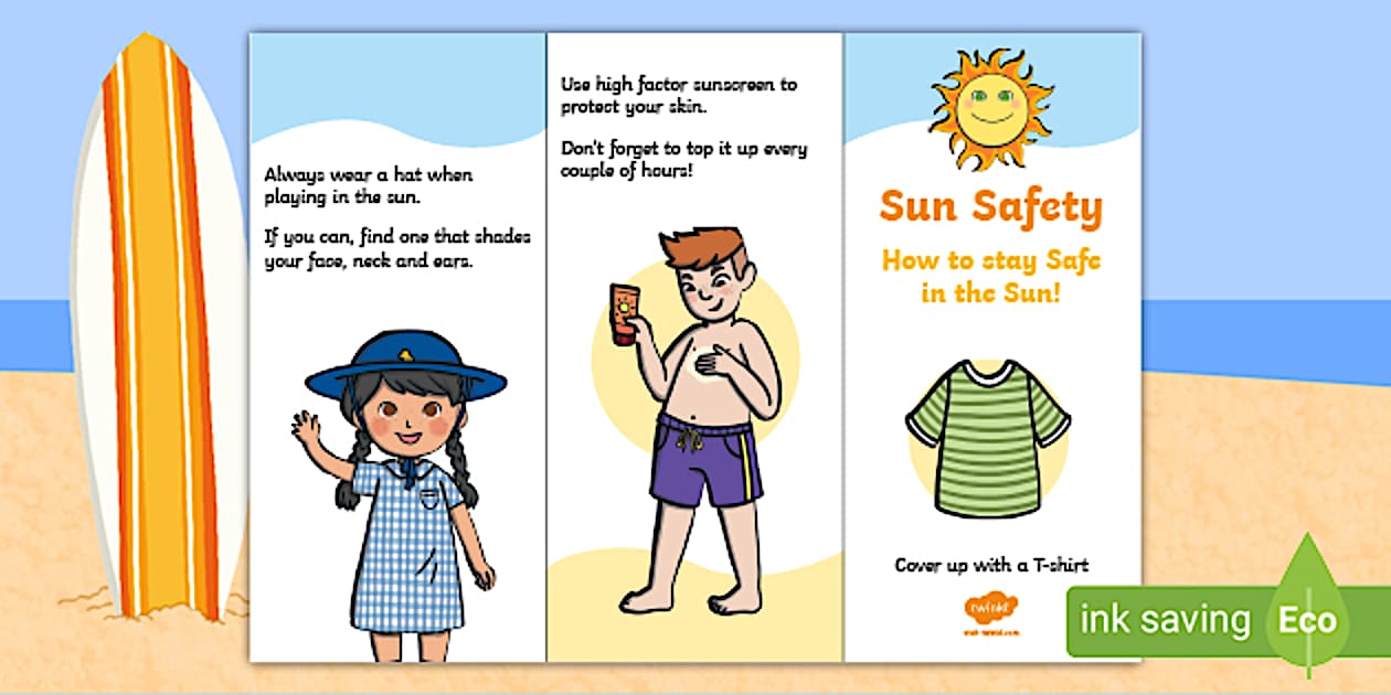 Sun Safety Tips PDF Leaflet - Sun Safety | Twinkl - Twinkl