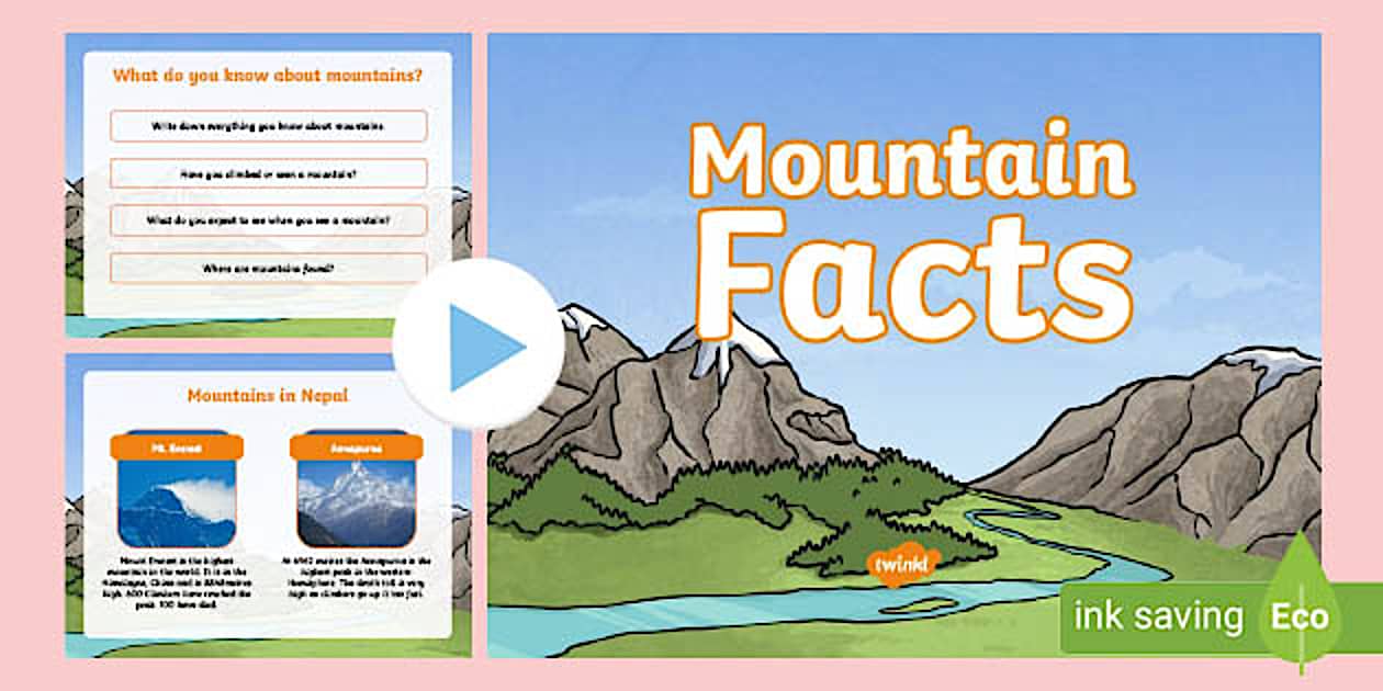 Editable Mountain Facts PowerPoint (teacher made) - Twinkl