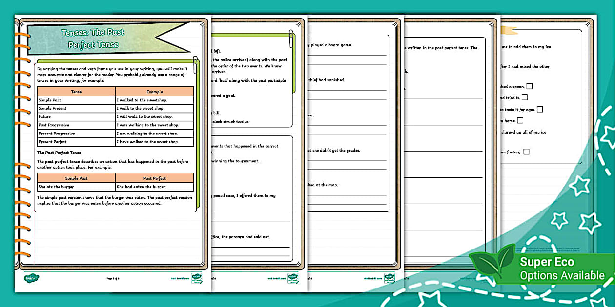 Tenses: The Past Perfect Tense (Ages 9 - 10)