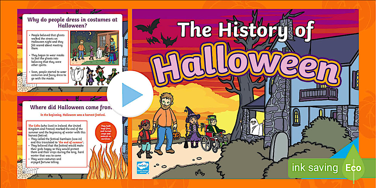 History of Halloween Slideshow - Elementary Teaching