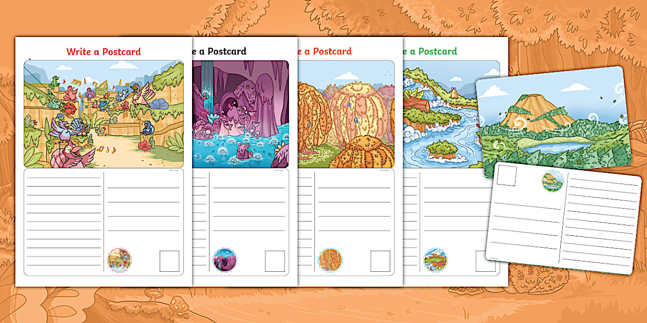 Sloth's Accidental Adventure Postcard Writing Templates
