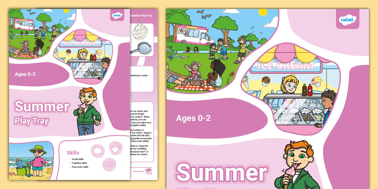 Northern Ireland EYFS Age 0-2 Play Tray: Summer - Twinkl