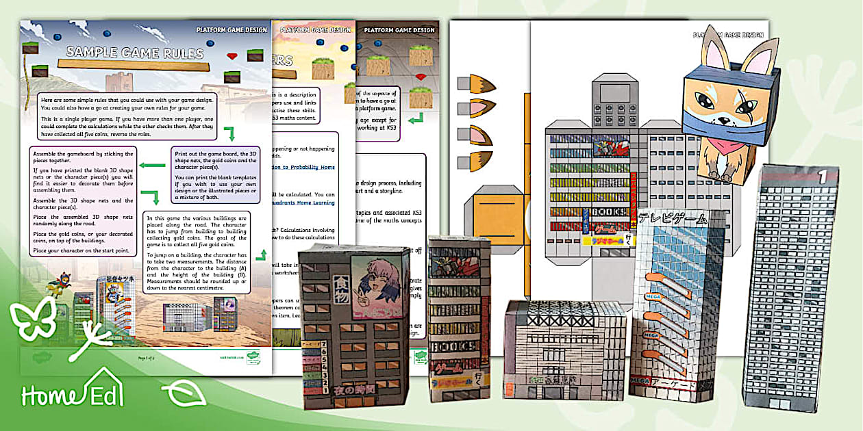 Platform Game Design Pack (teacher made) - Twinkl