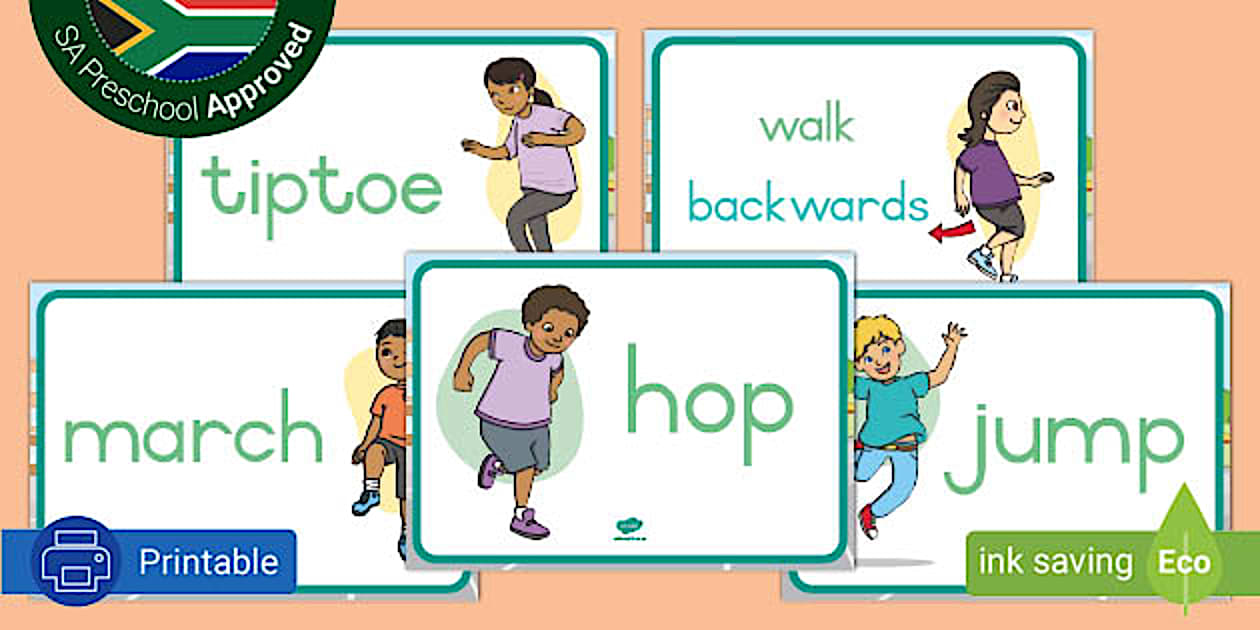 Preschool: Gross Motor Movement Posters