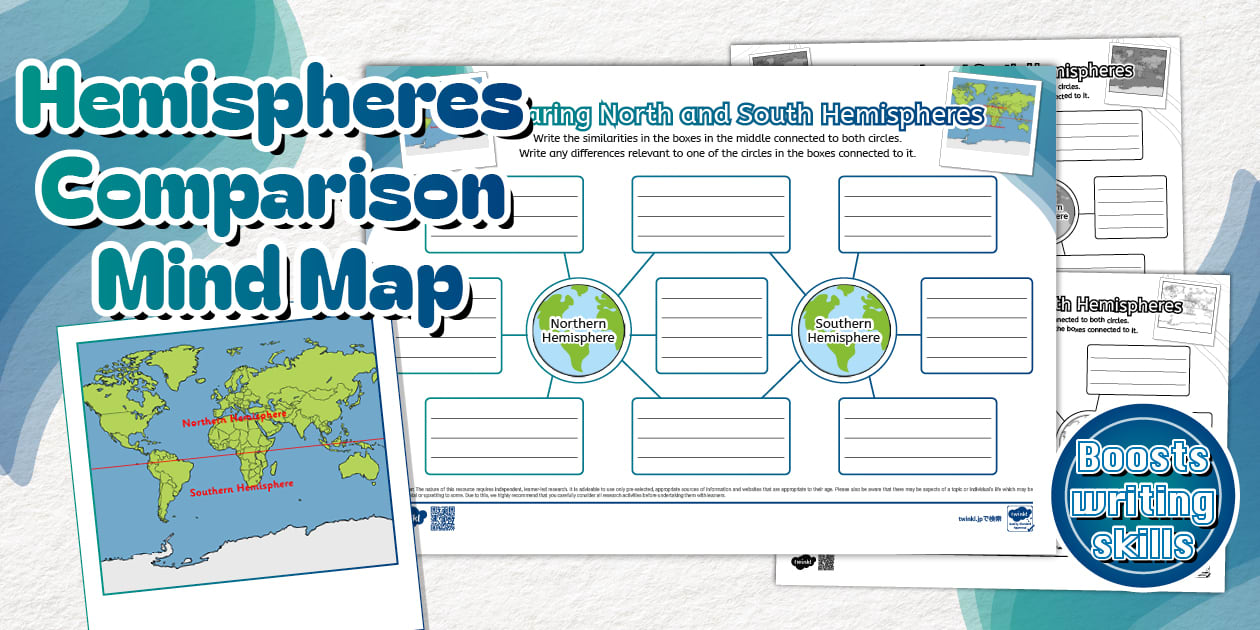 Hemispheres Comparison Mind Map