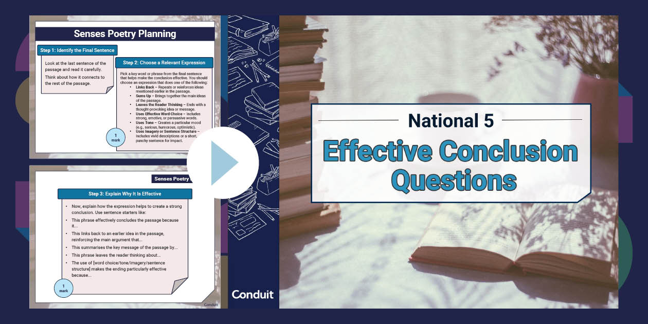 National 5 RUAE: Effective Conclusion Questions - Twinkl