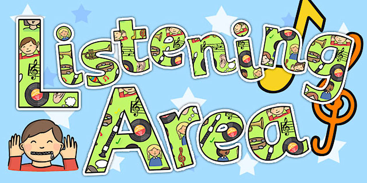👉 Listening Area Display Lettering