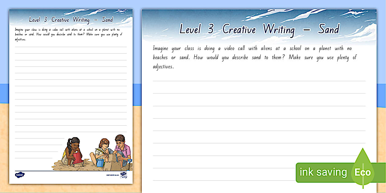 Level 3 Creative Writing - Sand