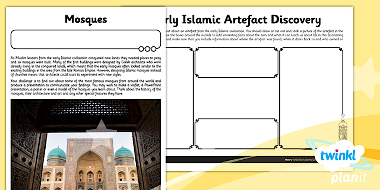History: Early Islamic Civilisation UKS2 Unit Home Learning Task