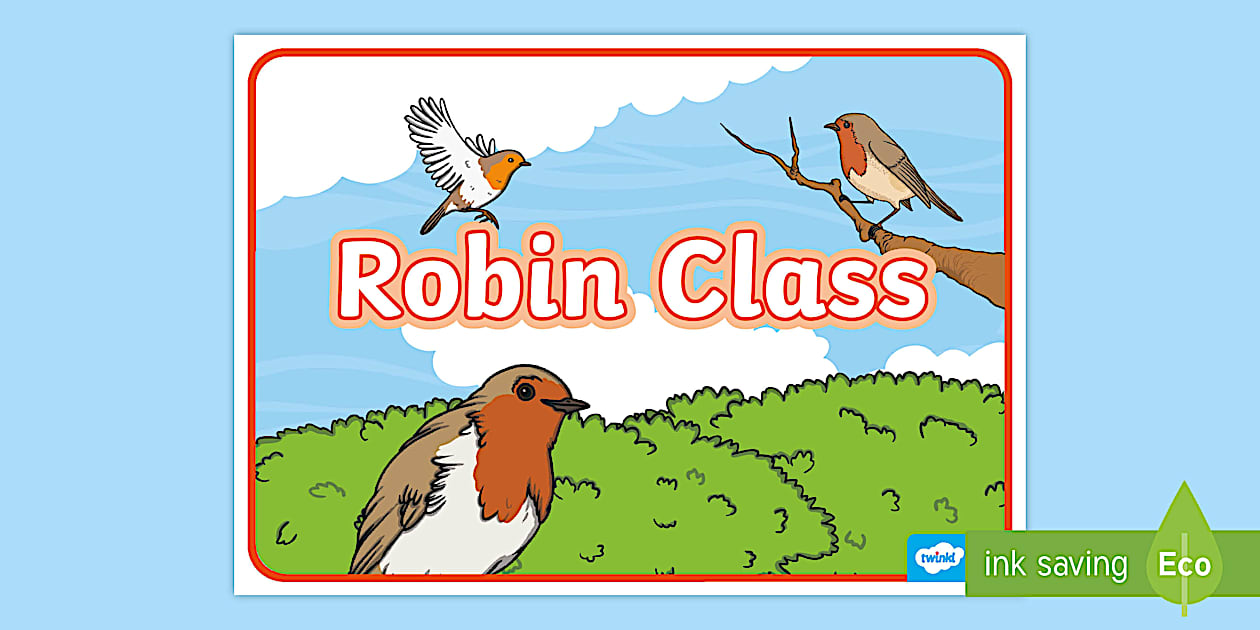 Robin Class Display Poster (teacher made) - Twinkl