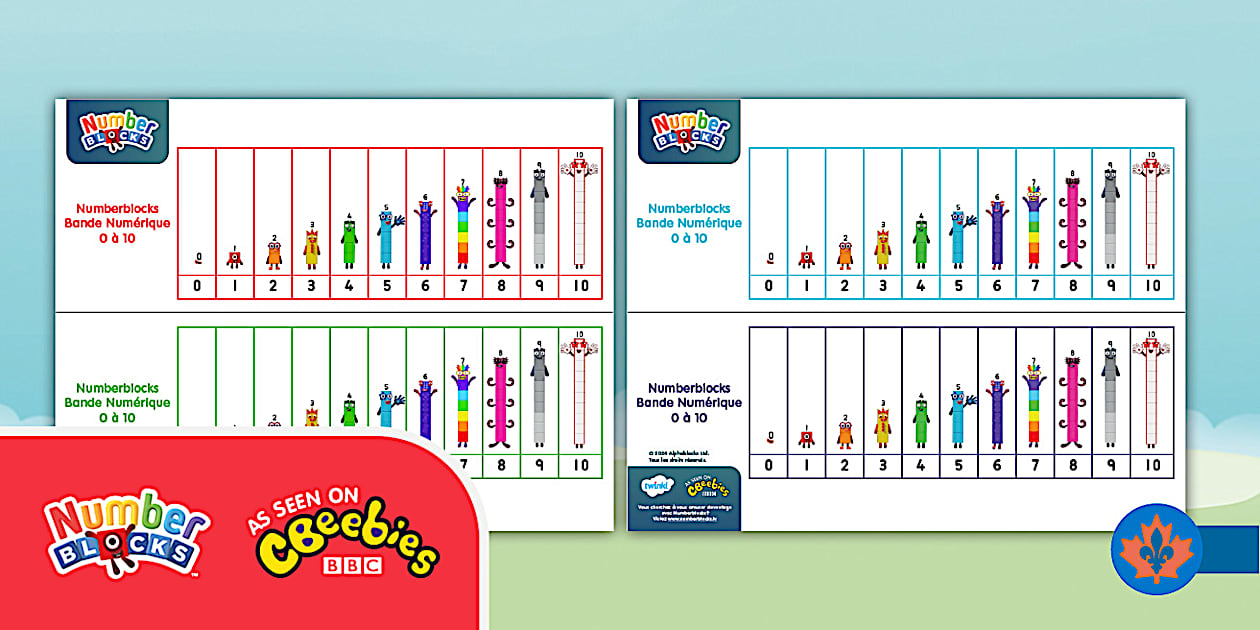 * NEW * Numberblocks: 0 - 10 Number Track French - Twinkl