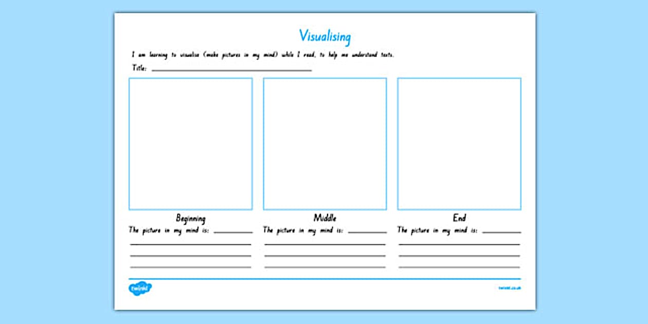 Editable Visualising Worksheet (teacher made) - Twinkl