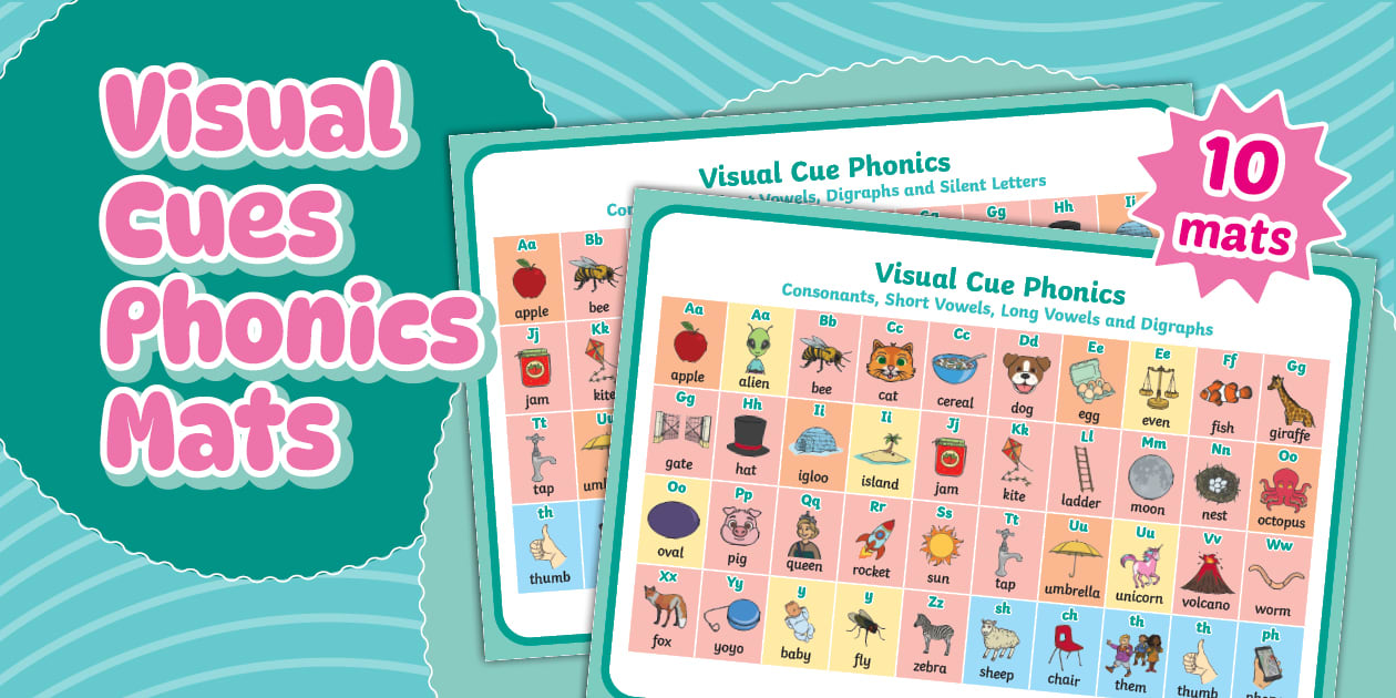 New Zealand Visual Cues Phonics Mats