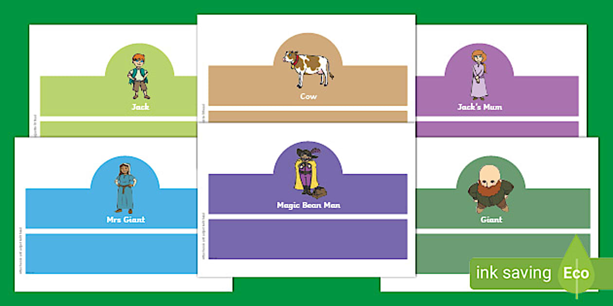 Jack and the Beanstalk Role Play Headbands