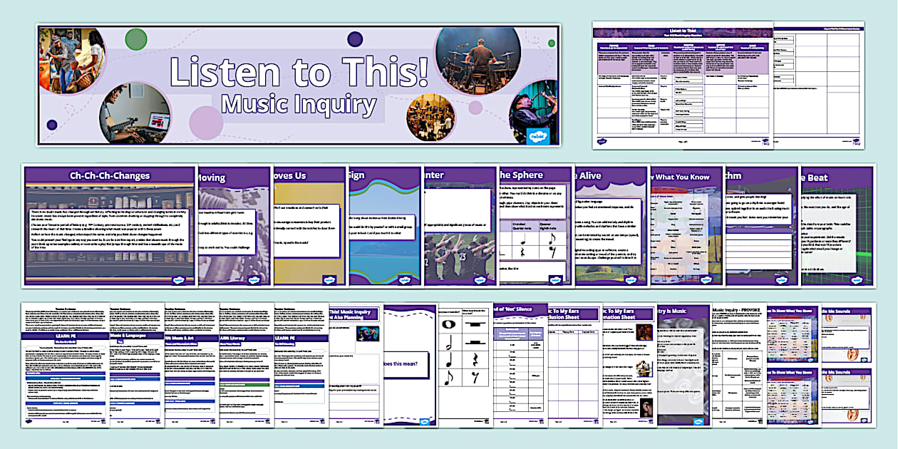 Listen to This! Year 5-8 Music Inquiry Pack & Overview