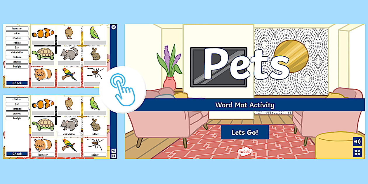 Interactive Pets Word Mat Activity | Twinkl Go! - Twinkl