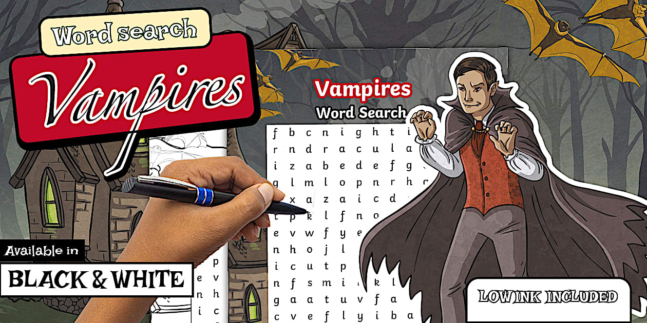 IP - Eng - Term 4 - Vampires - Word Search (CAPS Aligned)