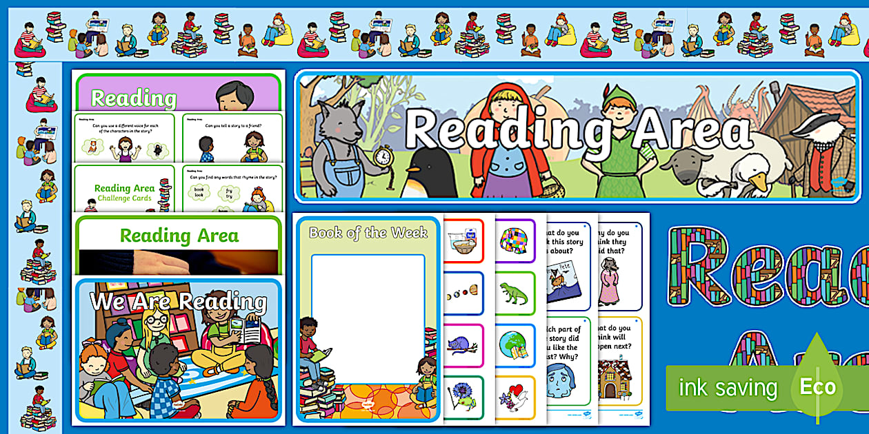 EYFS Reading Area Classroom Set Up Pack (teacher made)