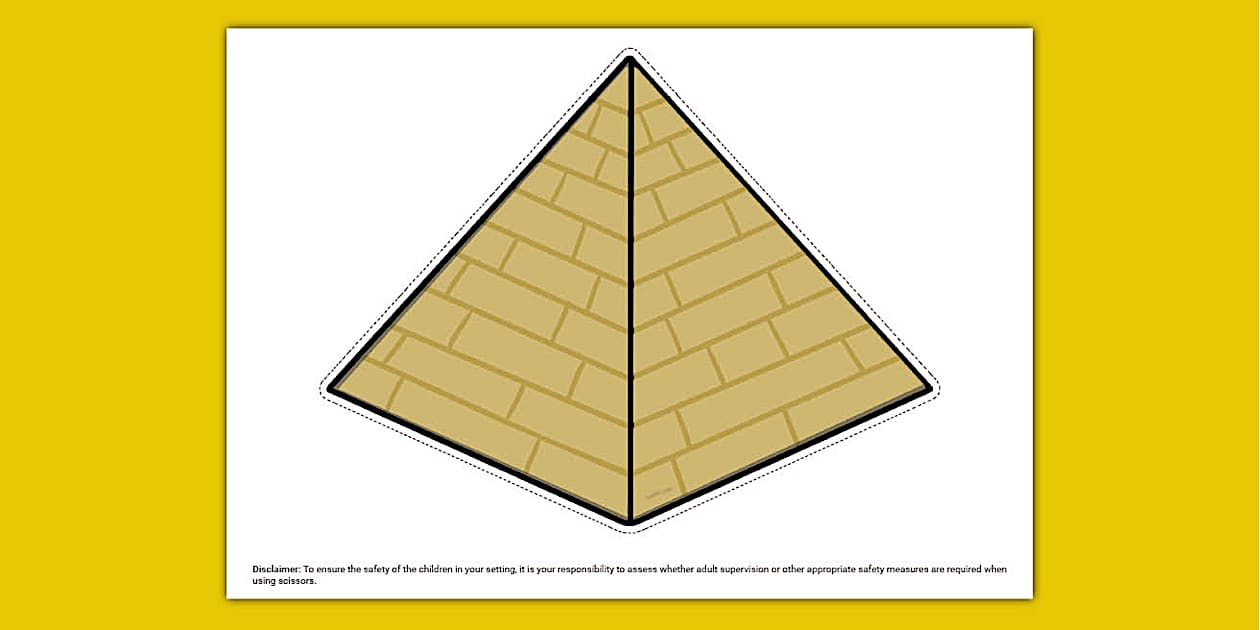 Pyramid Emoticon Cut Out (Hecho por educadores) - Twinkl