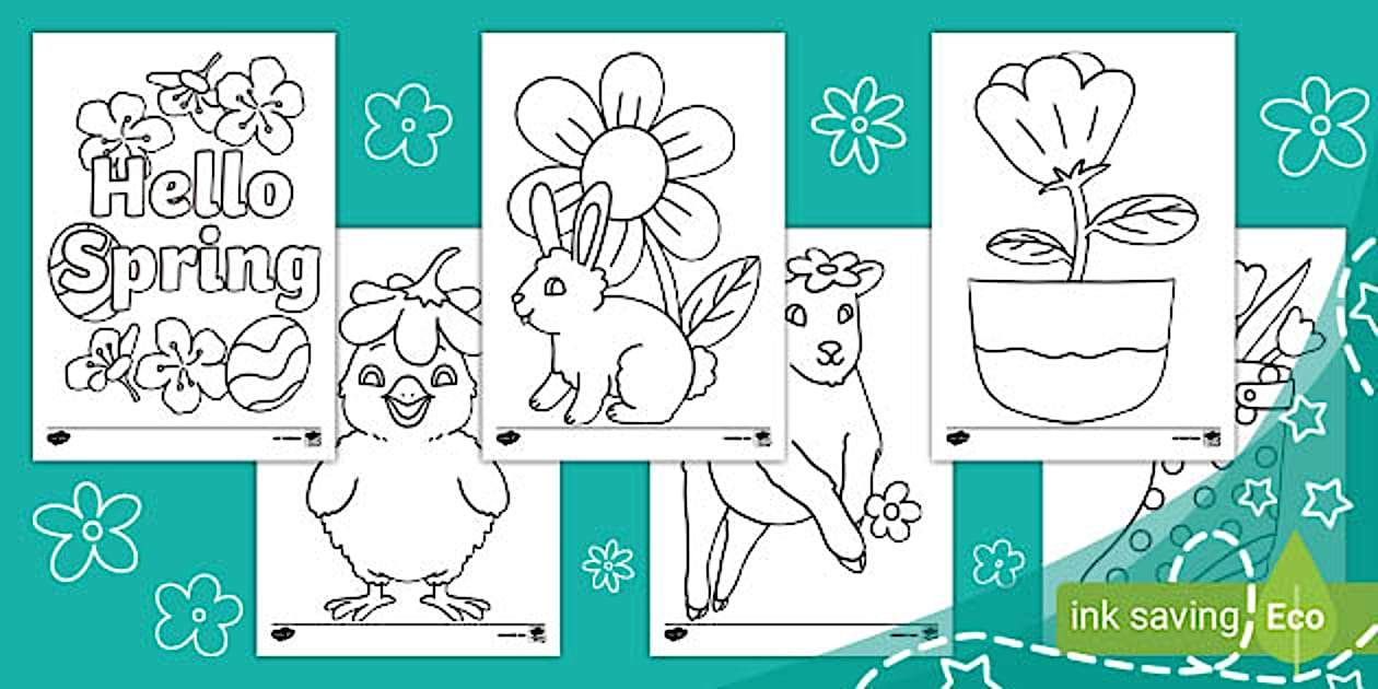 My First Spring Colouring Pack (teacher made) - Twinkl
