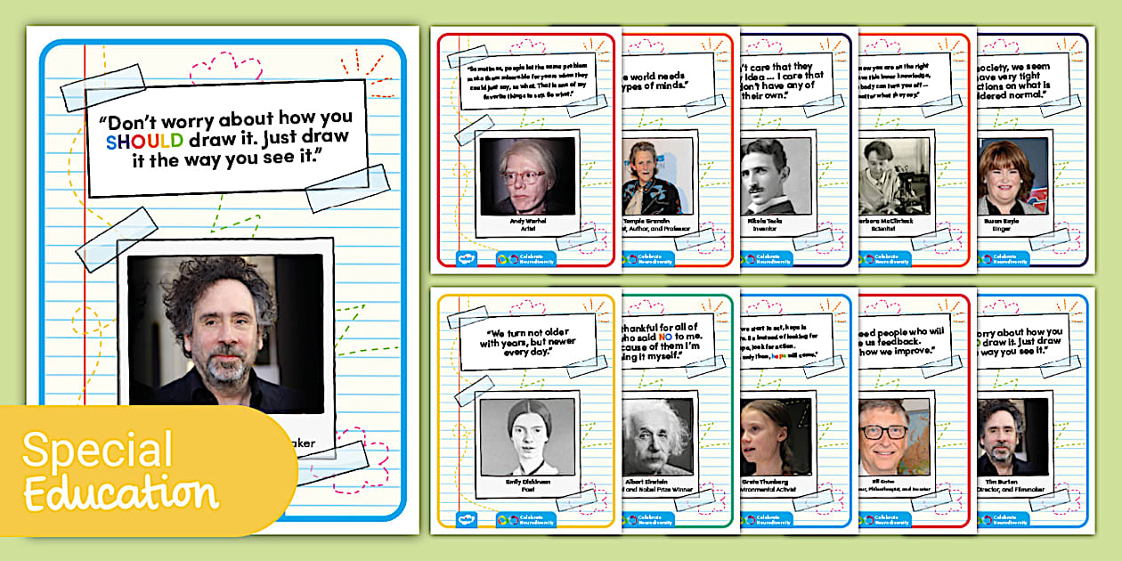 Famous Neurodivergent People | SPED | Twinkl USA - Twinkl
