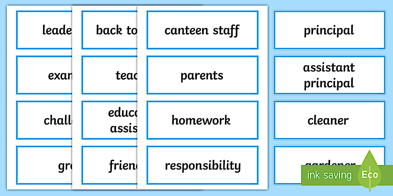 Back to School Word Wall (Teacher-Made) - Twinkl
