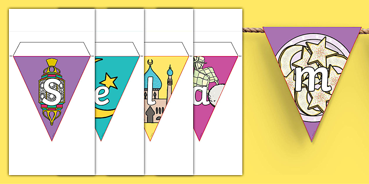 Hari Raya Display Bunting (teacher made) - Twinkl