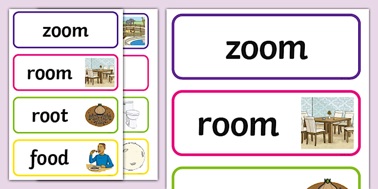 Oo Sound Word Cards (teacher made) - Twinkl