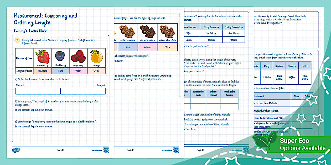 Measurement: Comparing and Ordering Length (Ages 8 - 9)