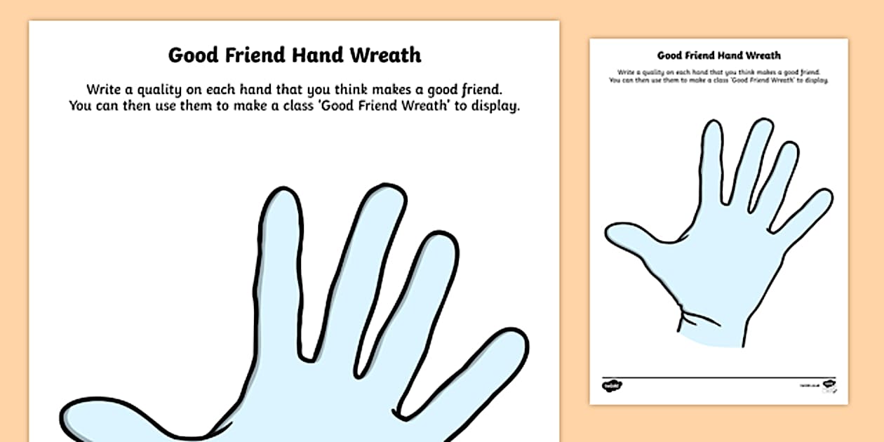 Good Friend Wreath Anti-bullying activity | Twinkl Life