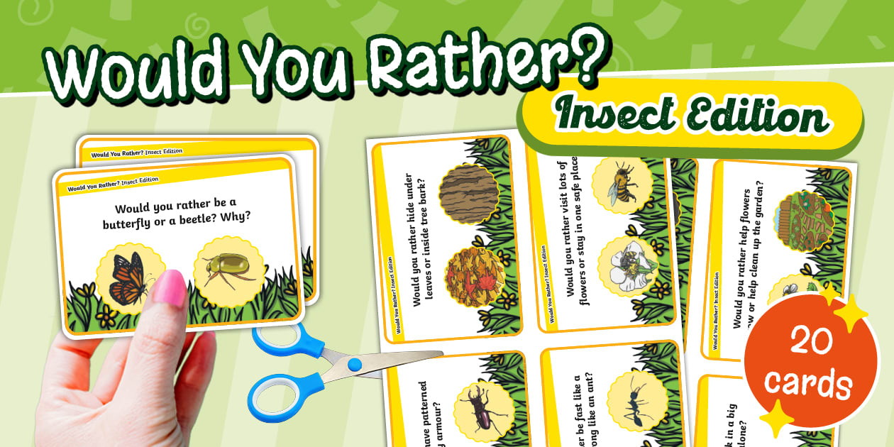 "Insect Week Activity Cards: Would You Rather Insect Edition"