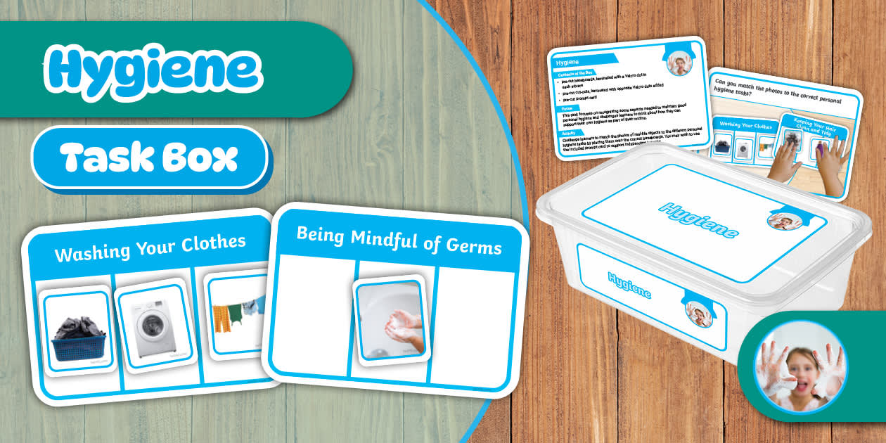 Hygiene Task Box for KS1 Learners - Twinkl