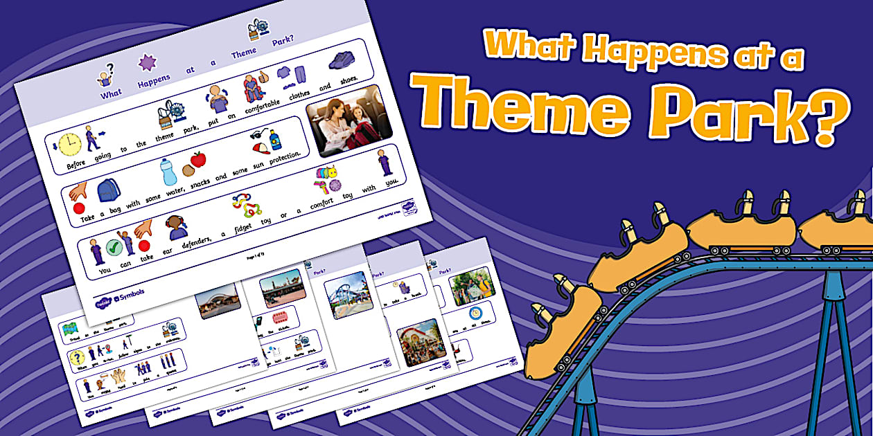 Twinkl Symbols: What Happens at a Theme Park?