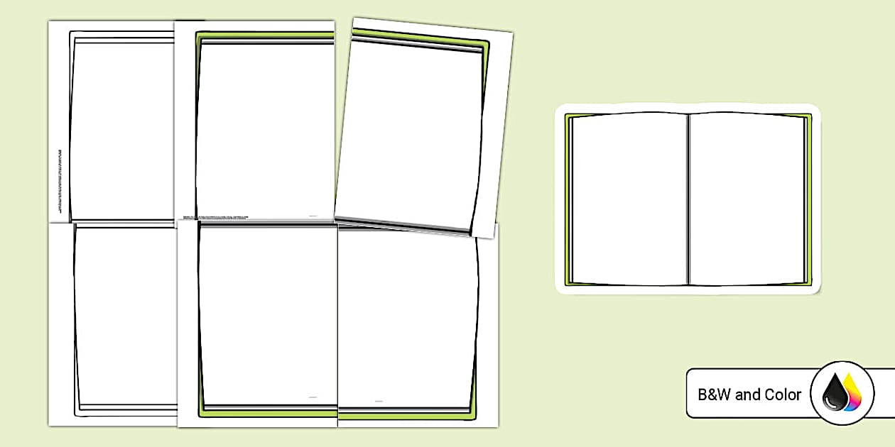Open Book Large Display Cut-Out (teacher made) - Twinkl