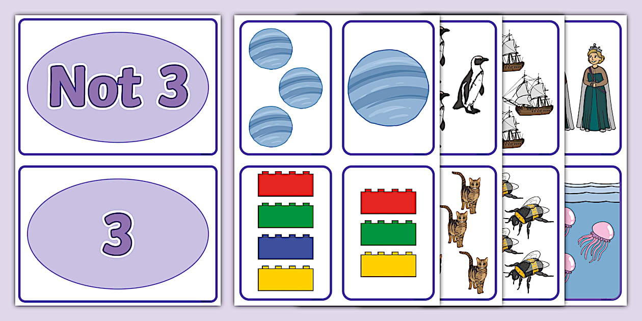 👉 Three or Not Three Sorting Activity | Twinkl - Twinkl