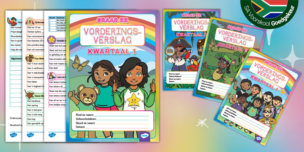 Vorderingsverslag vir Graad RR (teacher made) - Twinkl